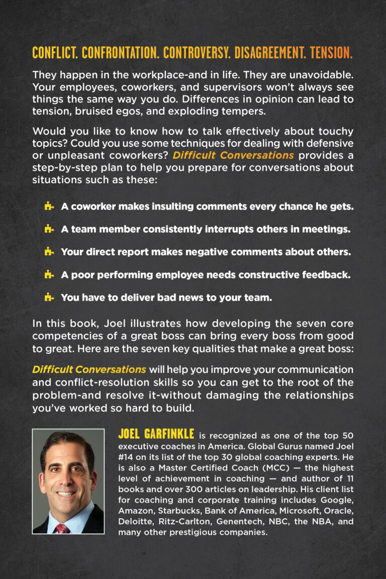 Book on How to Have Difficult Conversations